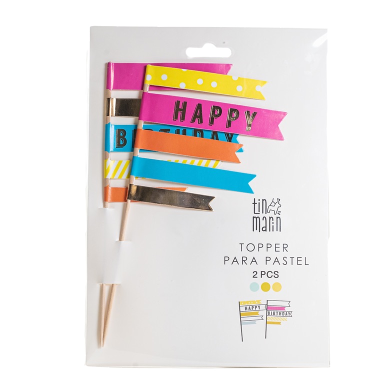 Cake Topper Banderines C/1 | PartyStore