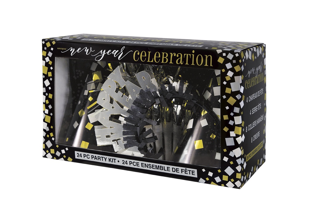 New Year Celebration Kit 8 Personas C/24 | PartyStore